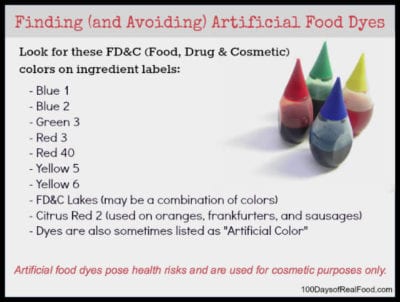 Finding (and Avoiding) Artificial Food Dyes ⋆ 100 Days of Real Food