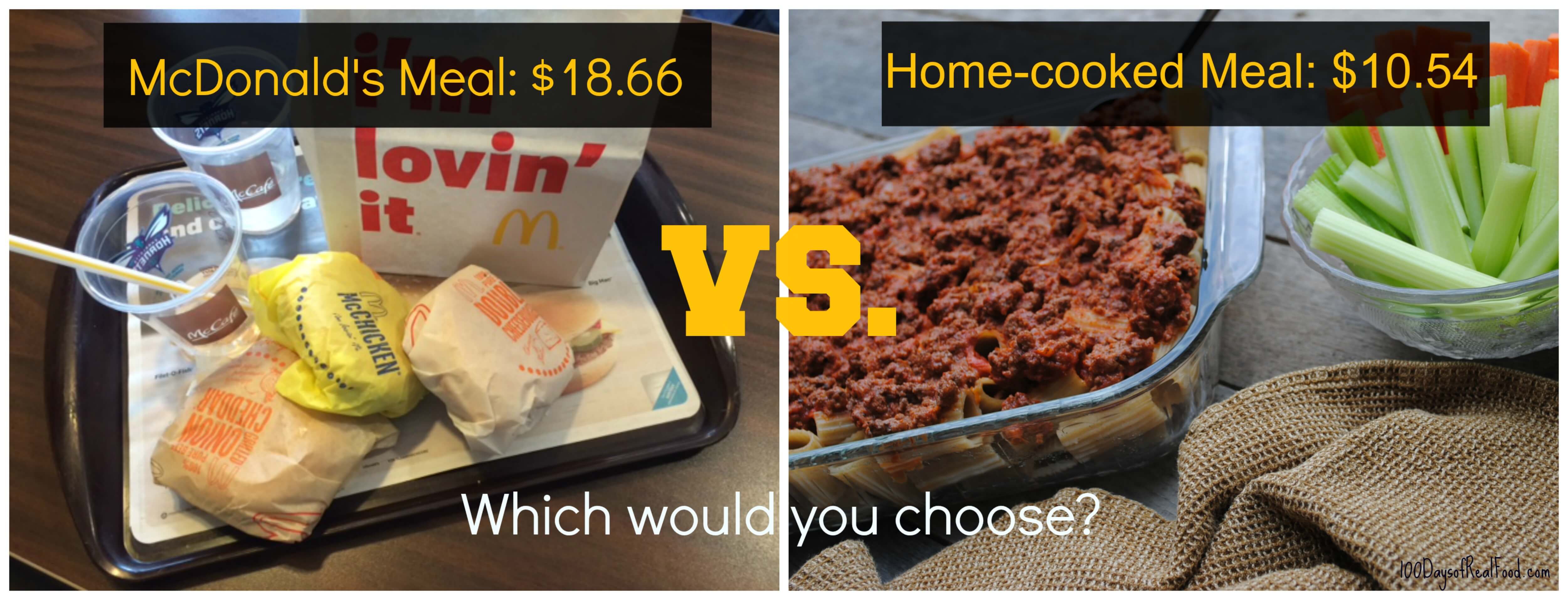 5 Home Cooked Meals Cheaper Than McDonald s 100 Days Of Real Food 5 Home Cooked Meals Cheaper Than McDonald s 100 Days Of Real Food