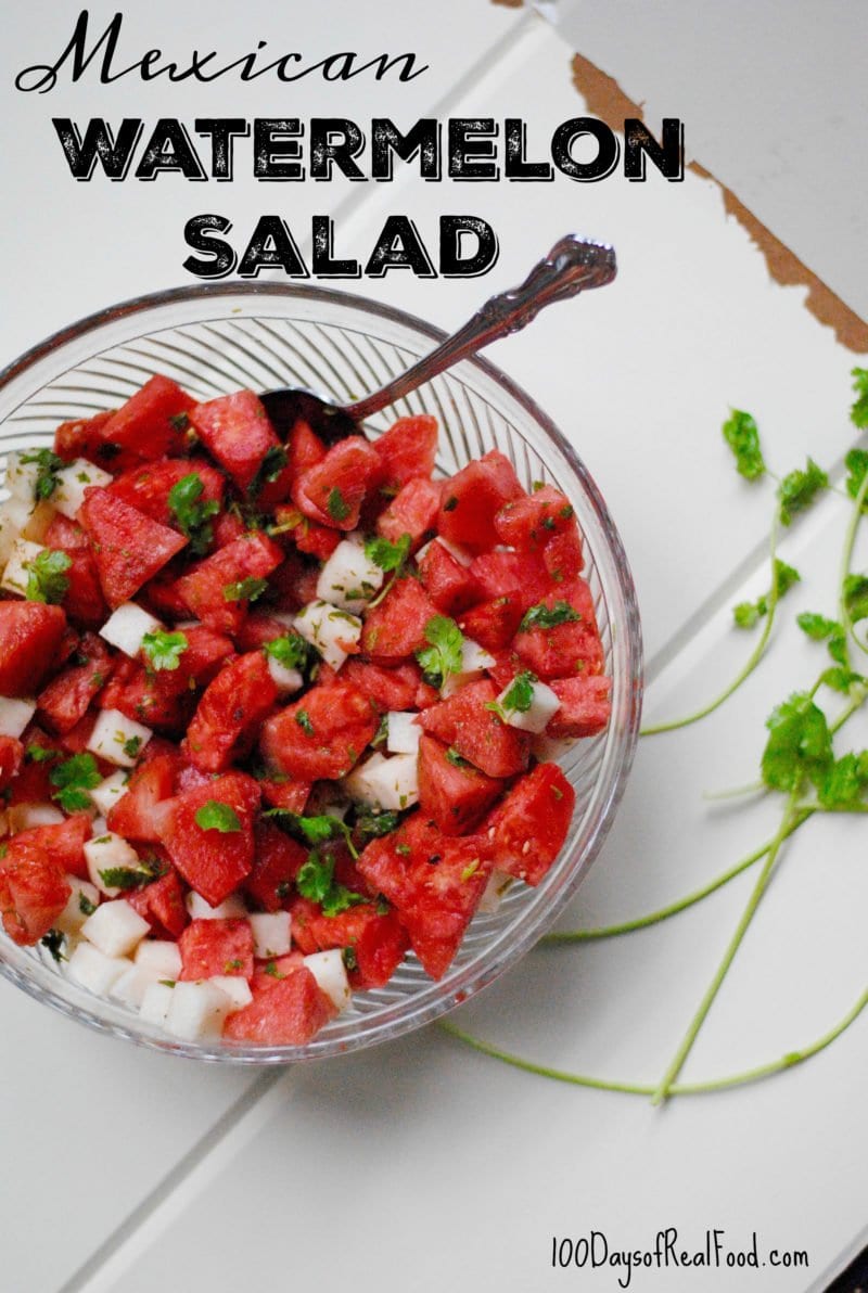 Mexican Watermelon Salad (+ fun facts about watermelon) ⋆ 100 Days of ...