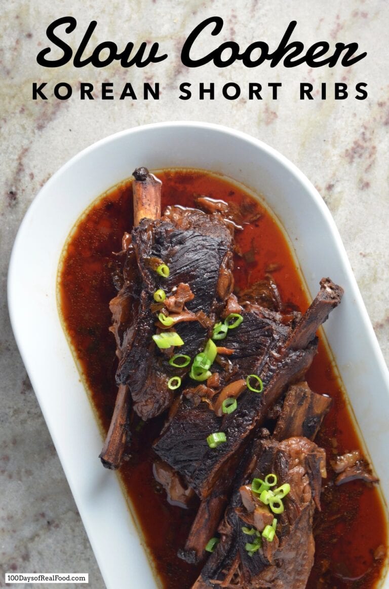 Slow Cooker Korean Beef Short Ribs ⋆ 100 Days of Real Food