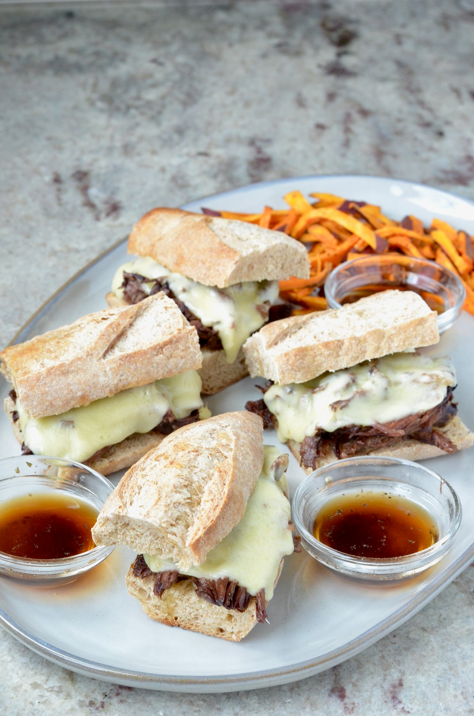 Easy Slow Cooker French Dip Sandwiches ⋆ 100 Days of Real Food