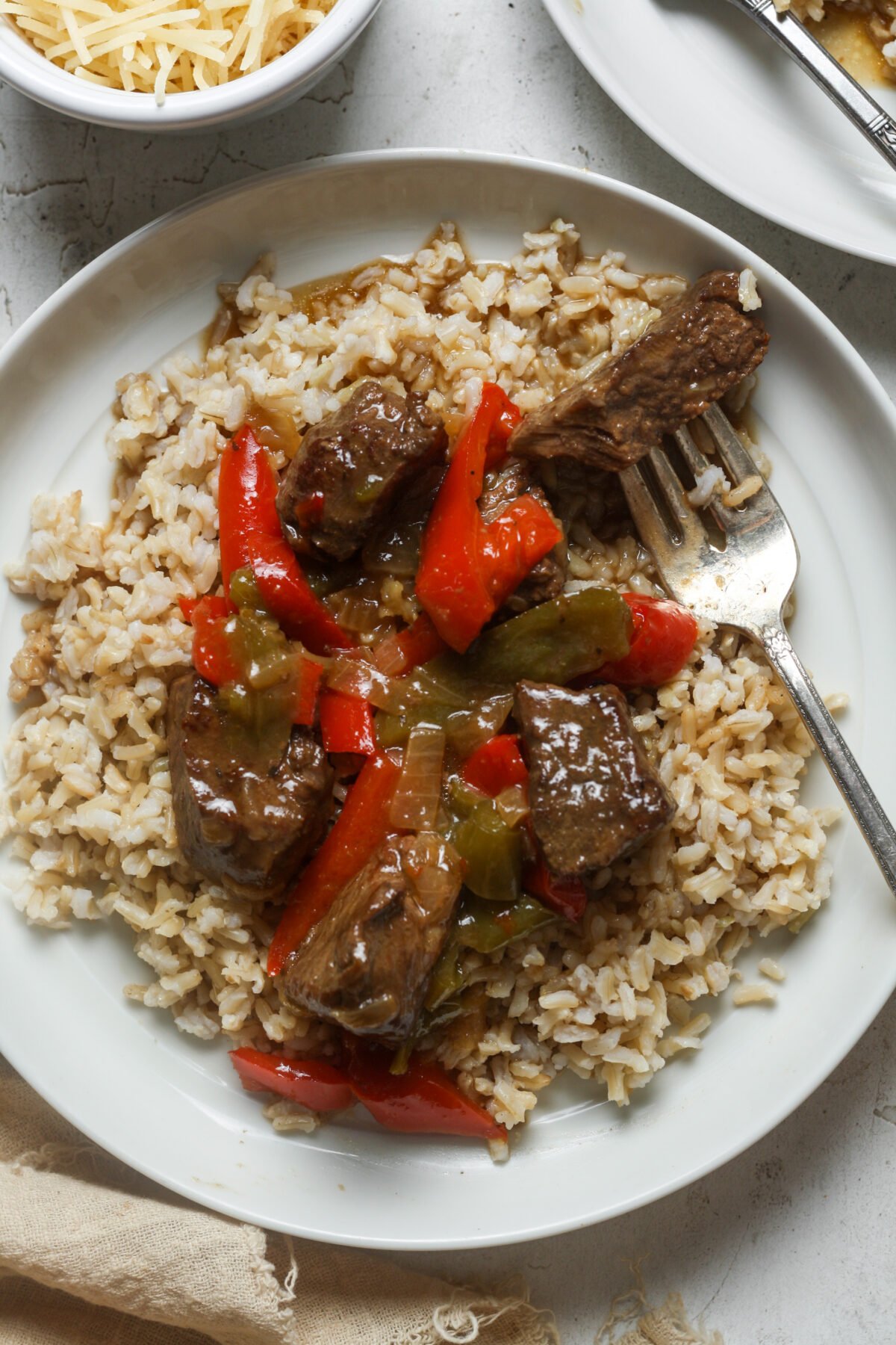 Beef Tips and Rice ⋆ 100 Days of Real Food