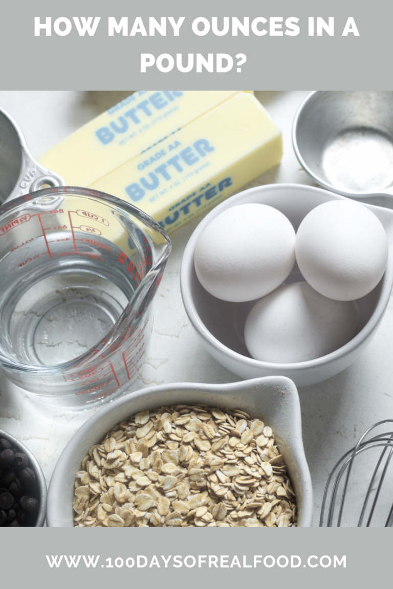 How Many Ounces in a Pound ⋆ 100 Days of Real Food