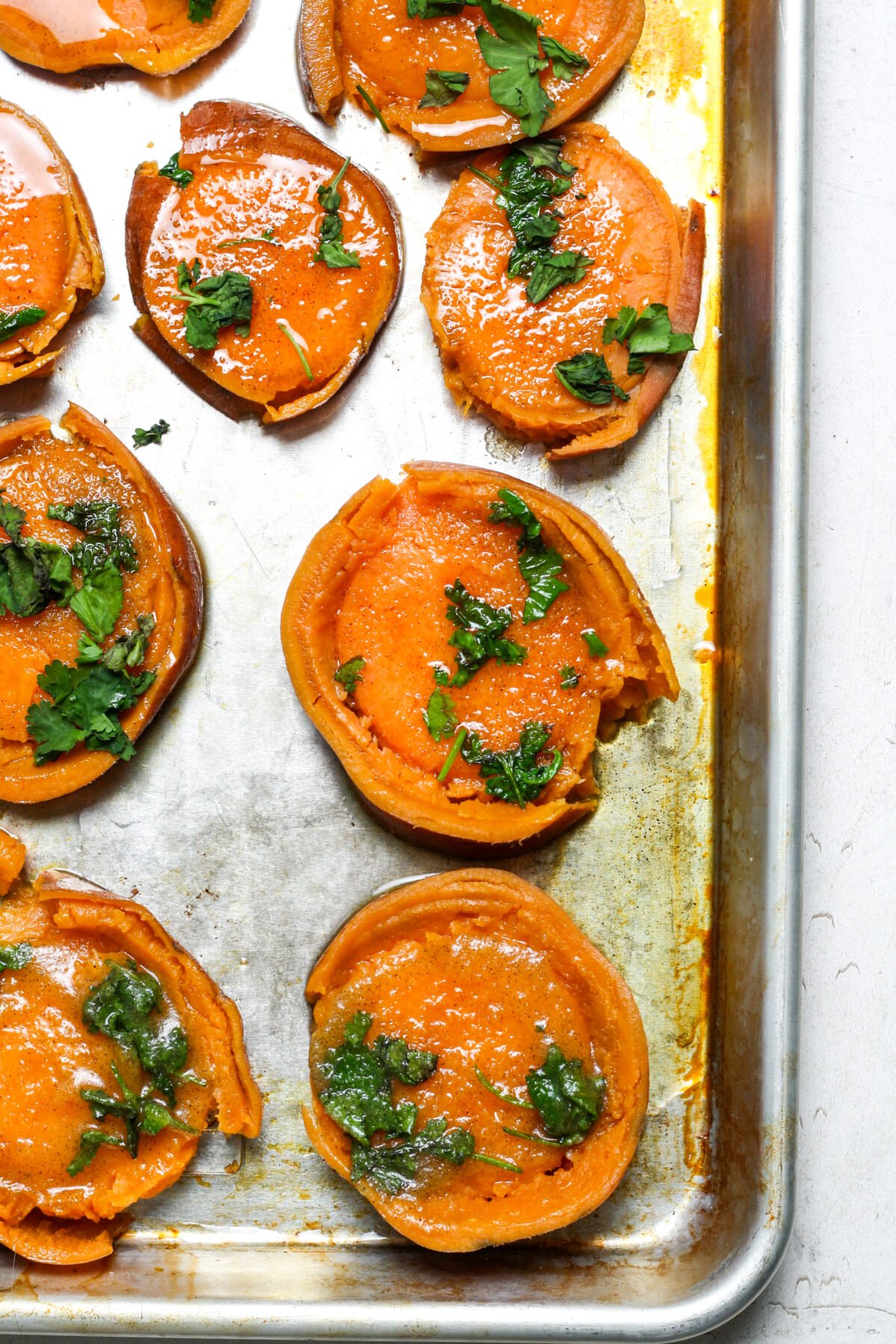 Smashed Sweet Potatoes ⋆ 100 Days of Real Food