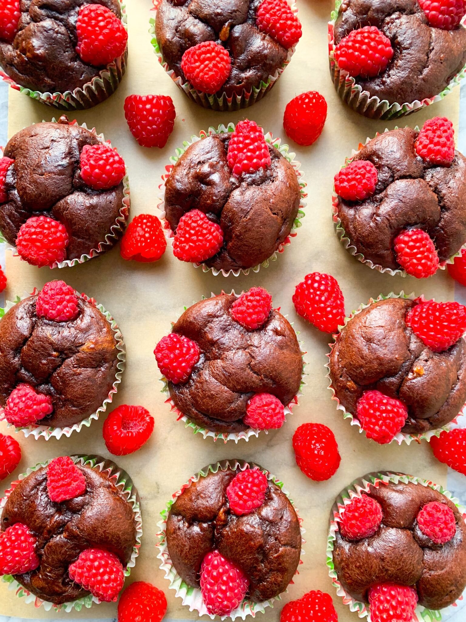 Chocolate Raspberry Muffins ⋆ 100 Days of Real Food